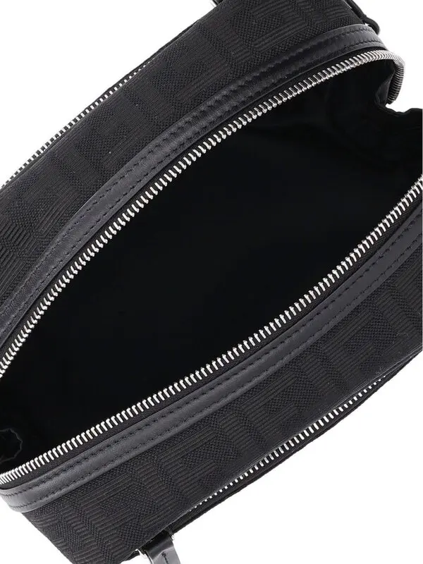 Fendi Ff Zucca Jacquard Compact Beauty Case - Black