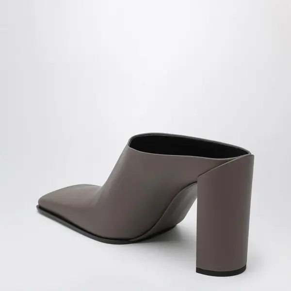 Alaïa Square-toe Mule In Taupe Grey