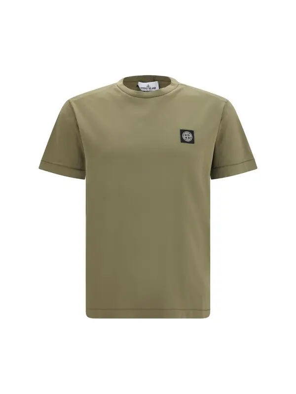 Stone Island Logo Patch T-shirt - Green