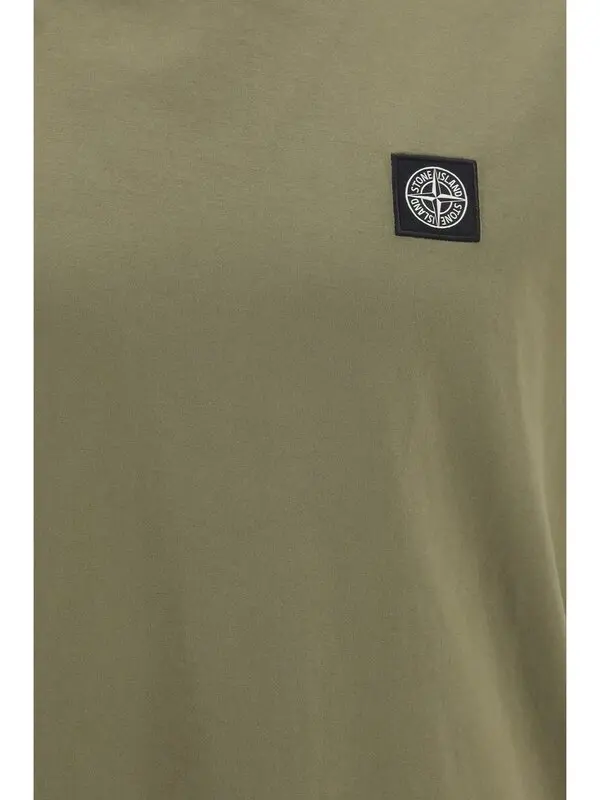 Stone Island Logo Patch T-shirt - Green