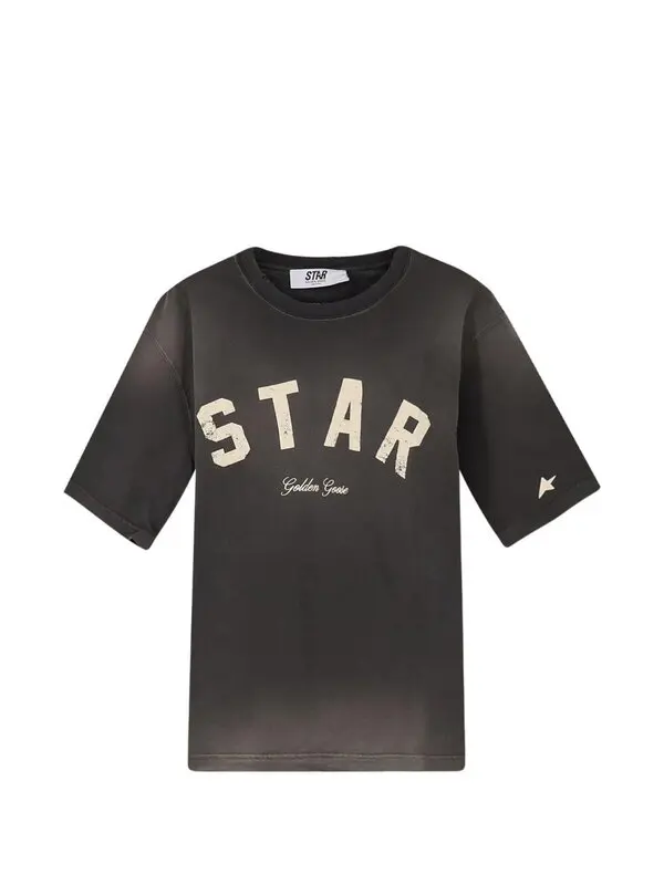 GOLDEN GOOSE Logo Cotton T-shirt - Multicolor