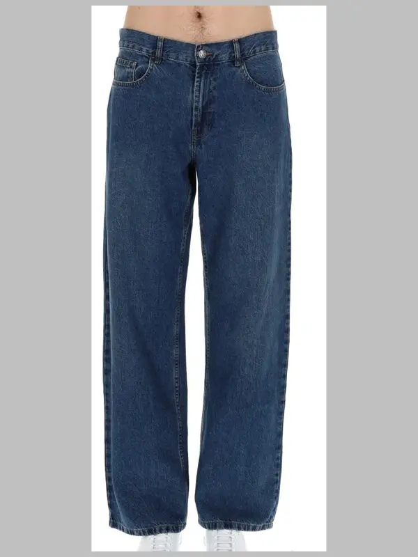 Palm Angels Jeans Curved Logo