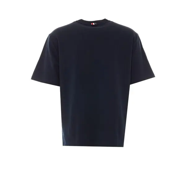 Thom Browne Stripe Logo Oversize T-shirt - Blue