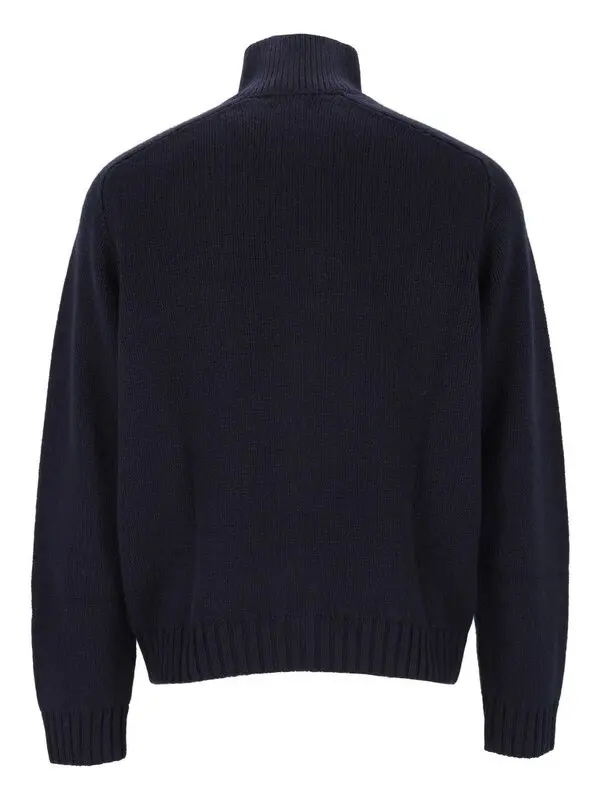 TOM FORD Cashmere Full Button Cardigan - Blue