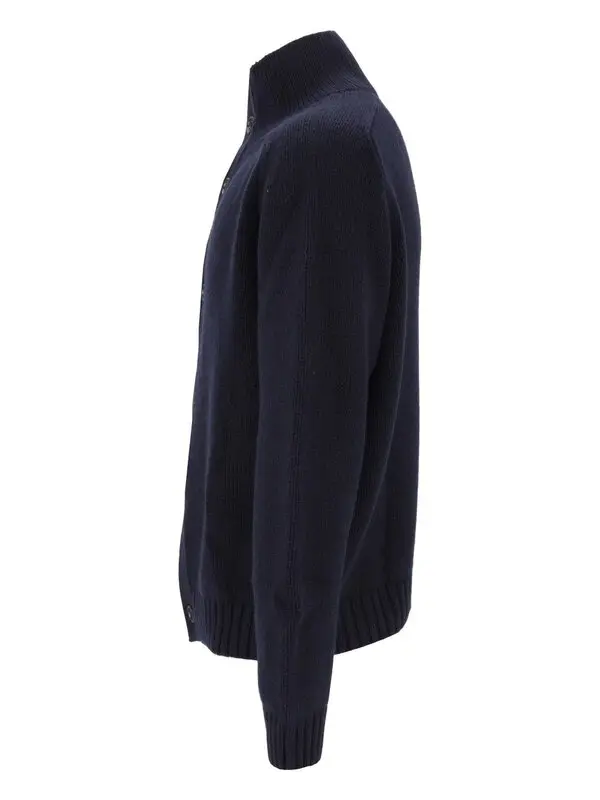 TOM FORD Cashmere Full Button Cardigan - Blue