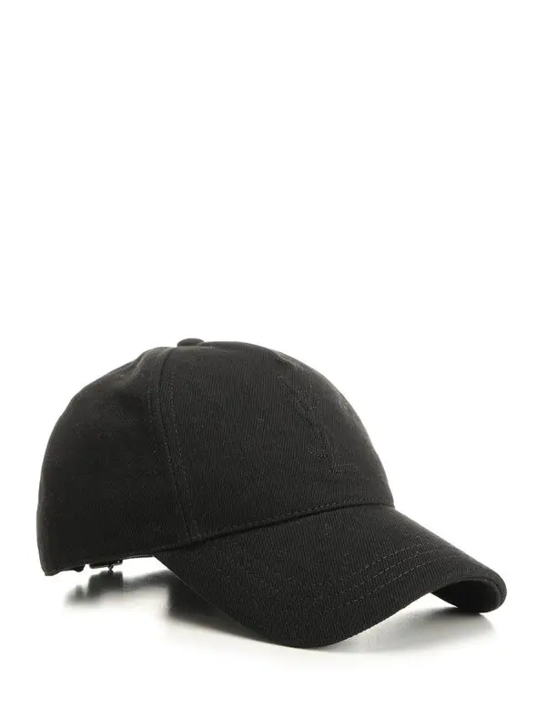 Saint Laurent Cassandre Baseball Cap - Black