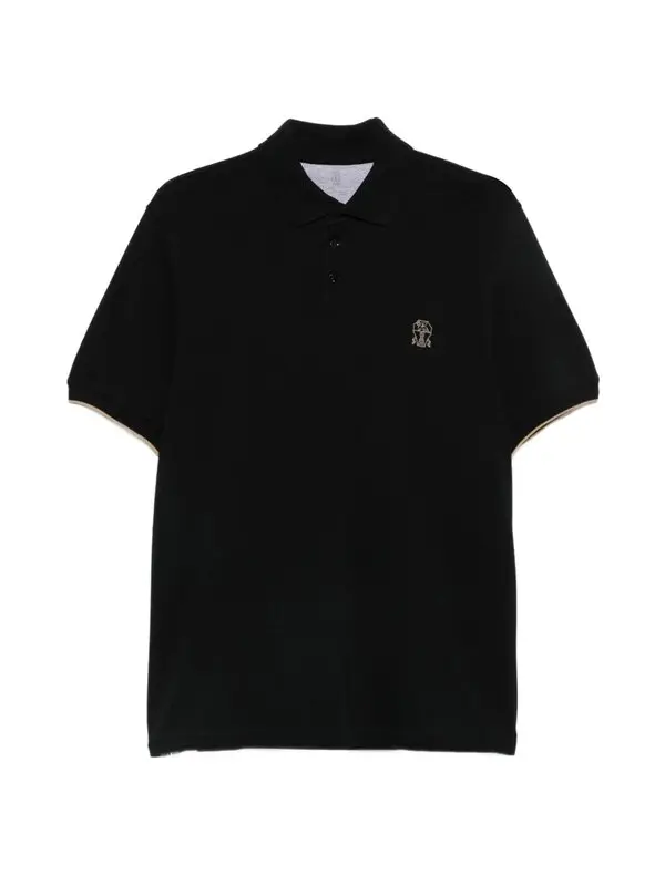 Brunello Cucinelli Logo Cotton Polo Shirt