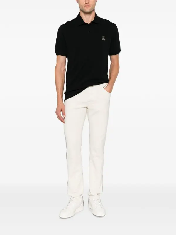 Brunello Cucinelli Logo Cotton Polo Shirt