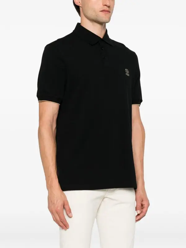 Brunello Cucinelli Logo Cotton Polo Shirt