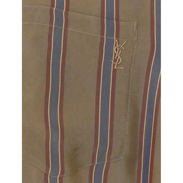 Saint Laurent Striped Cassandre Shirt