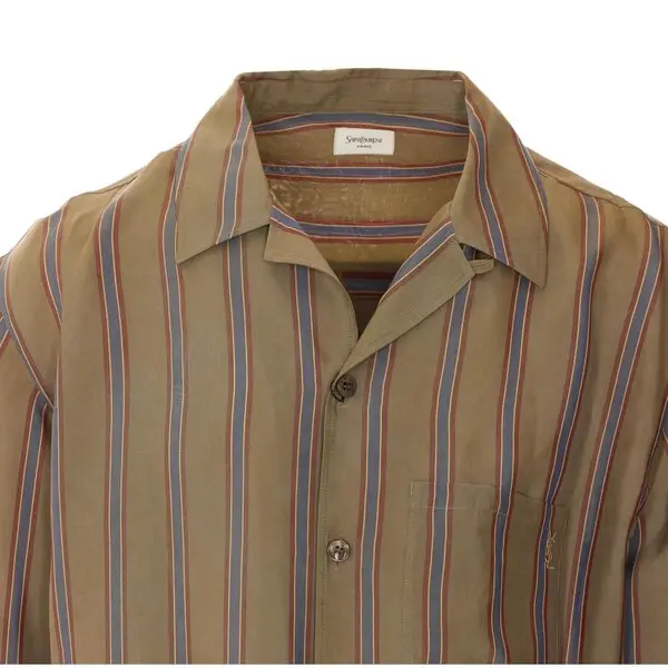 Saint Laurent Striped Cassandre Shirt