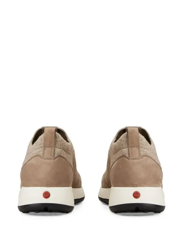 TOD'S Leather And Knit Sneakers - Multicolor