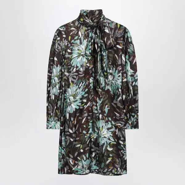 Gucci Printed Silk Twill Dress