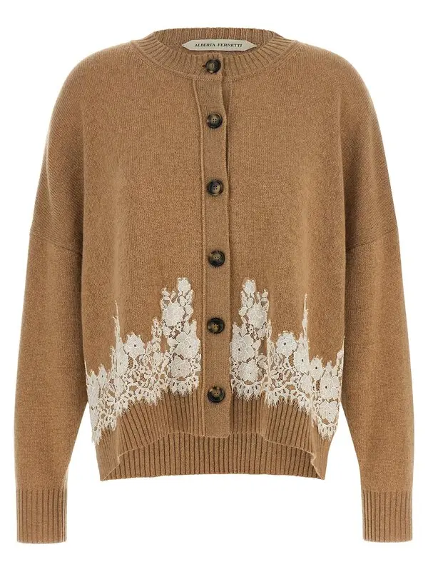 Alberta Ferretti Cardigan - Brown