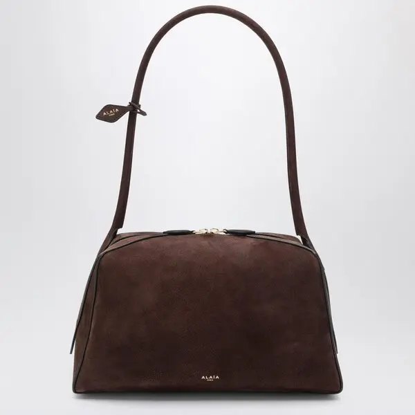 Alaïa Le Bouledogue Bag In Nubuck - Brown