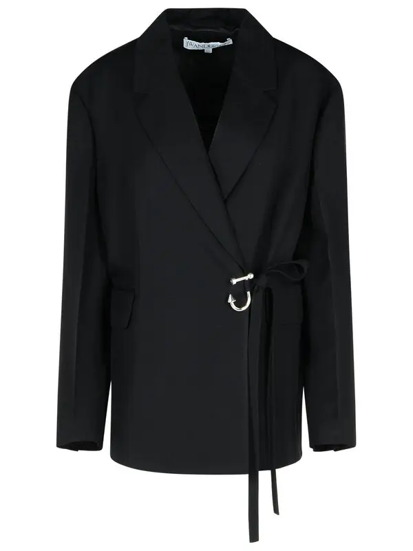 JW Anderson T' Viscose Blazer - Black