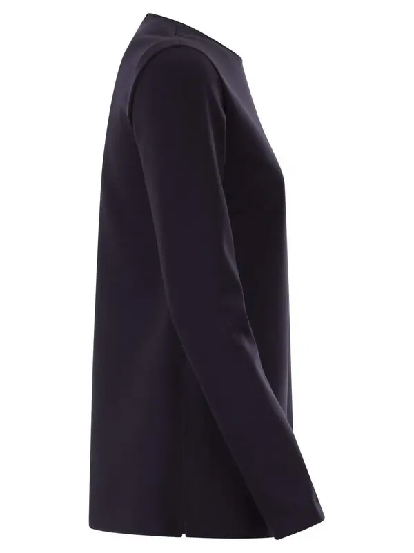 Max Mara Slim Fit Crew Neck Top - Multicolor