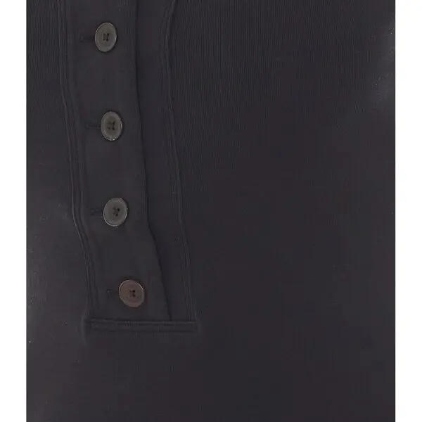 Auralee Organic Cotton Fine Rib Tank - Black