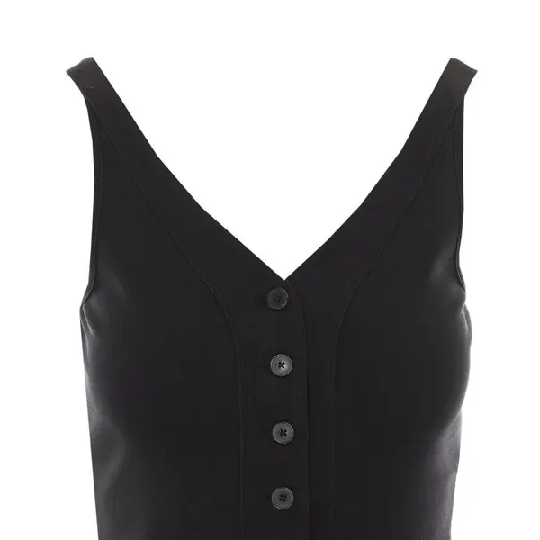 Auralee Organic Cotton Fine Rib Tank - Black