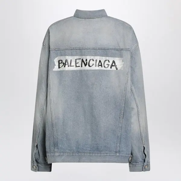 Balenciaga Light Vintage-effect Denim Jacket