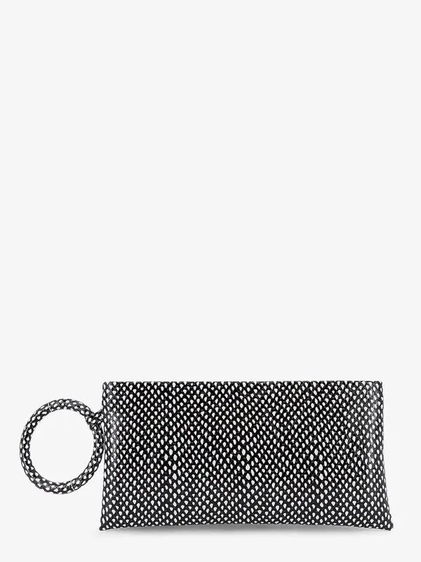 TOM FORD Aura Leather Clutch Bag With Snake Motif - Multicolor