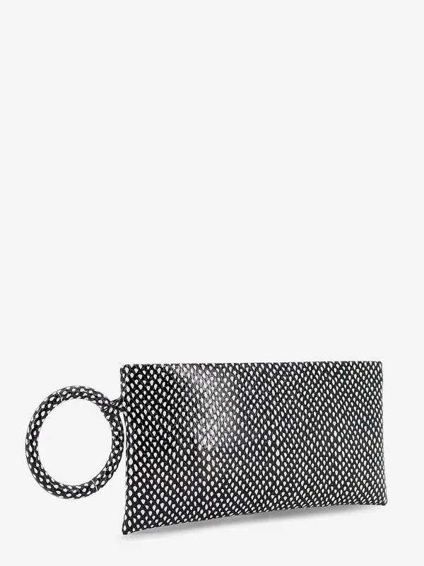 TOM FORD Aura Leather Clutch Bag With Snake Motif - Multicolor
