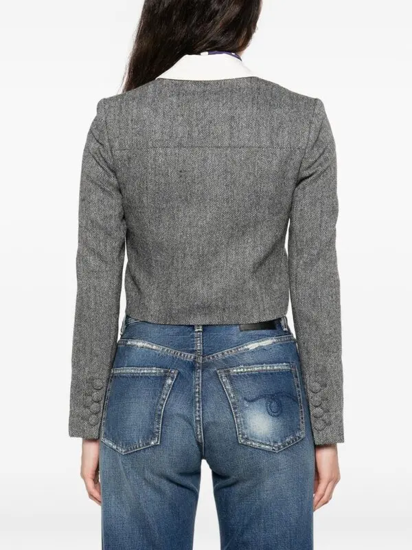 SELF-PORTRAIT Herringbone Jacket