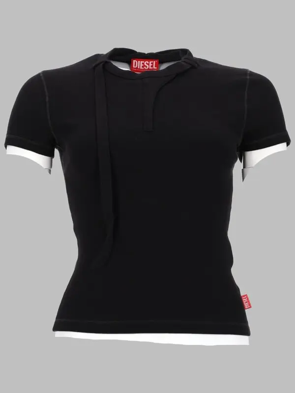 DIESEL® Top In Jersey T-iaras - Black