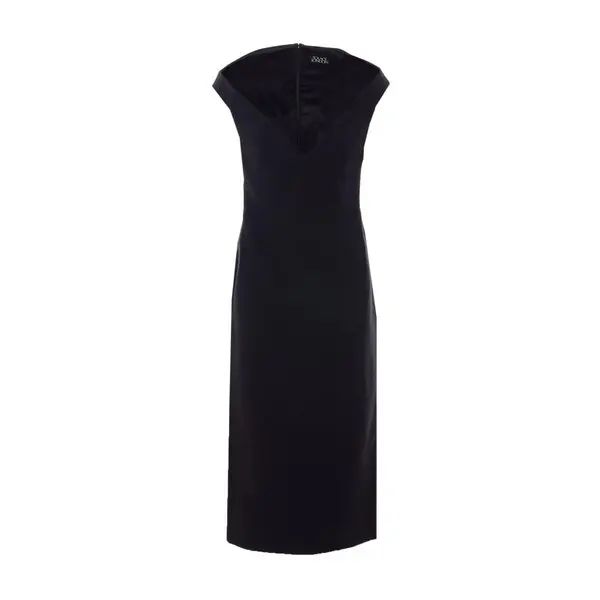 Solace London Monica Midi Dress - Black