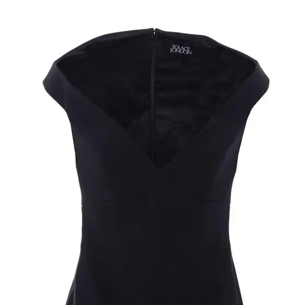 Solace London Monica Midi Dress - Black