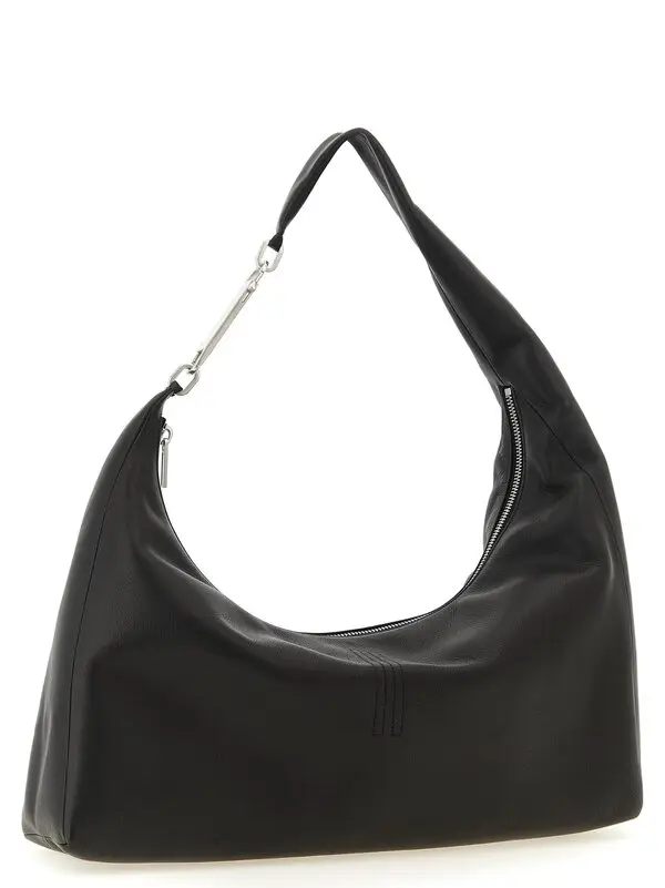 Rick Owens Cropped Gemini' Shoulder Bag - Black