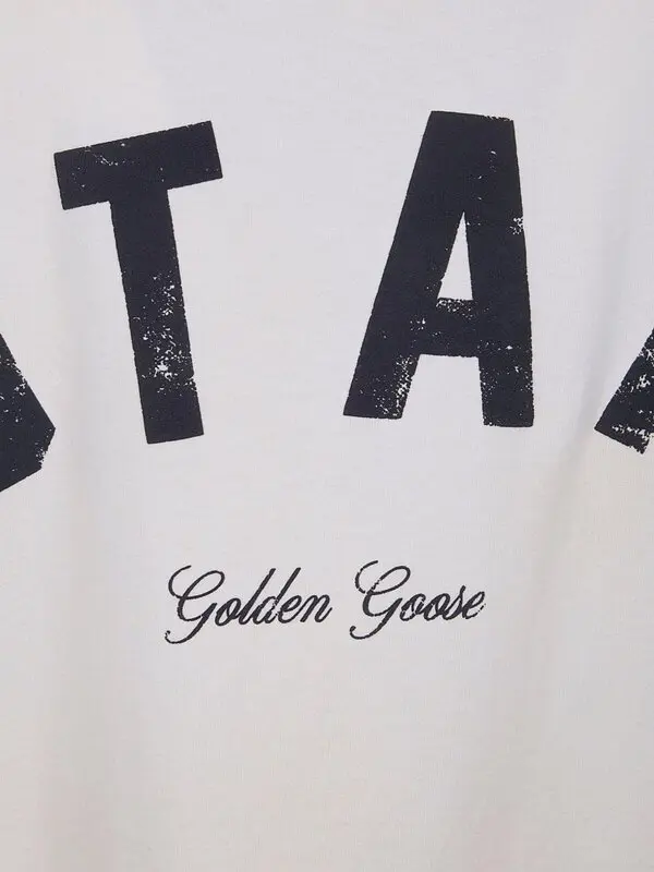GOLDEN GOOSE Logo Cotton T-shirt - Multicolor