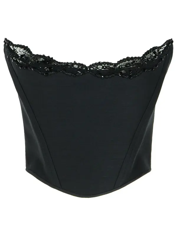 Dsquared2 Paris Virgin Wool Blend Corset - Black