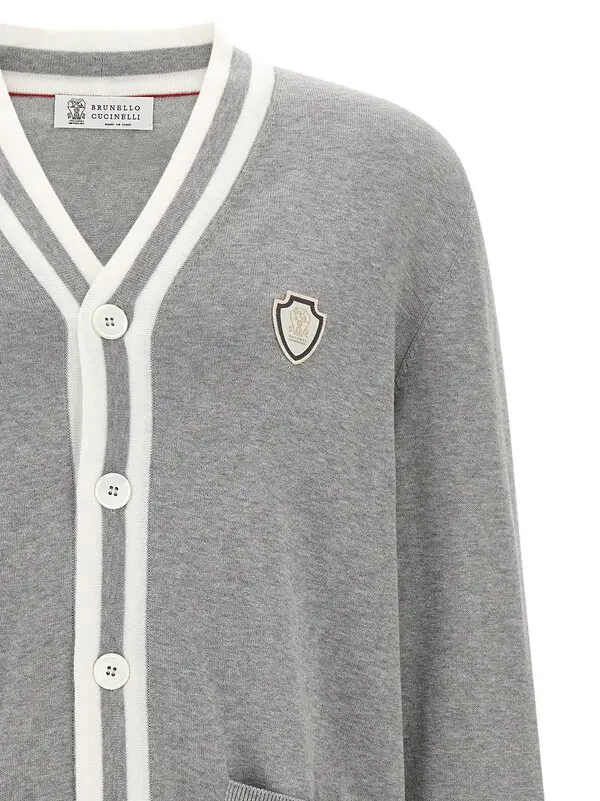 Brunello Cucinelli Heraldic Logo Cardigan