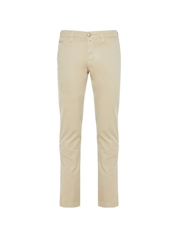 JACOB COHЁN Cotton Blend Trousers - Multicolor