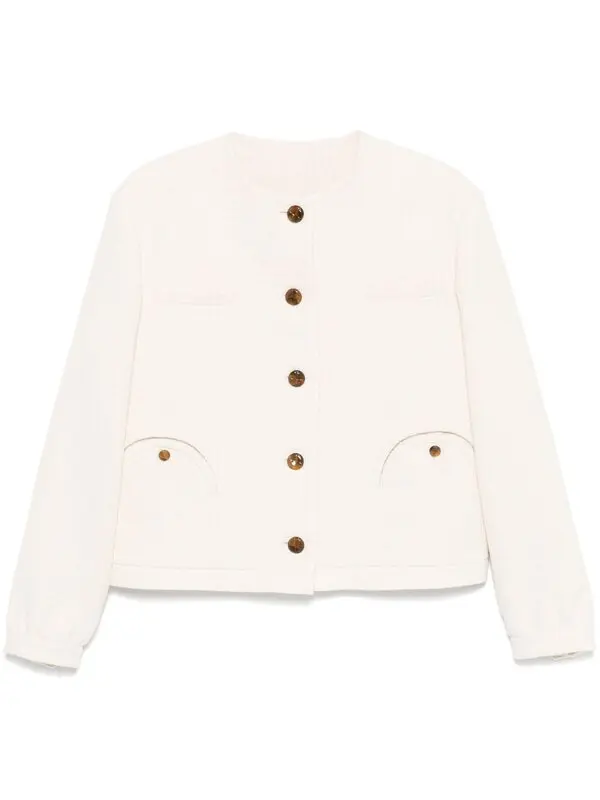 BLAZÉ MILANO Missy Gliss Bolero Jacket - White