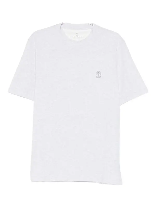 Brunello Cucinelli Logo Cotton T-shirt