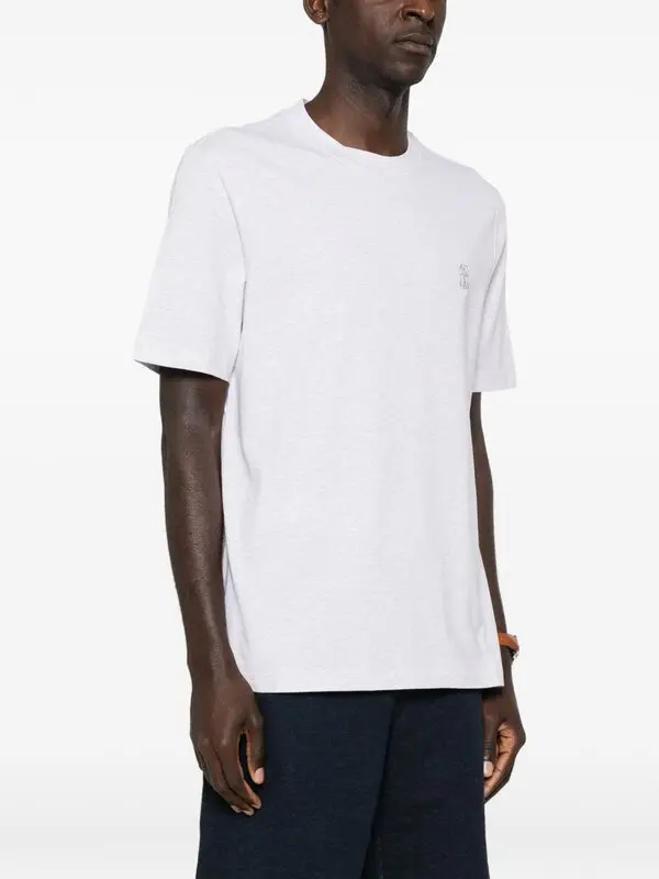 Brunello Cucinelli Logo Cotton T-shirt