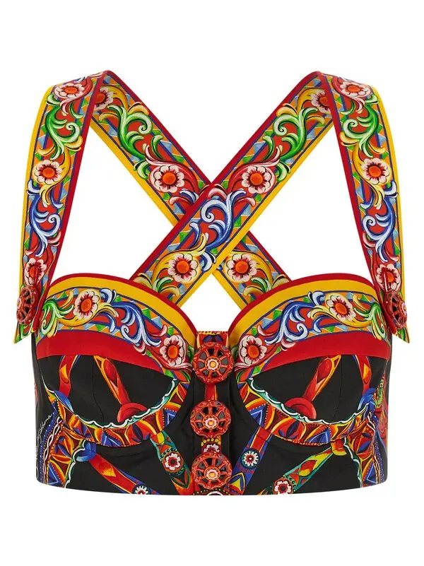 Dolce & Gabbana Carretto' Bustier Top