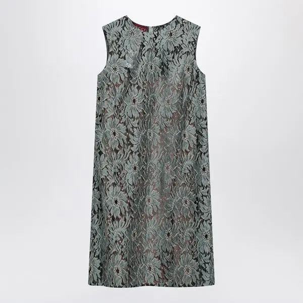 Gucci Sage Floral Lace Dress - Green