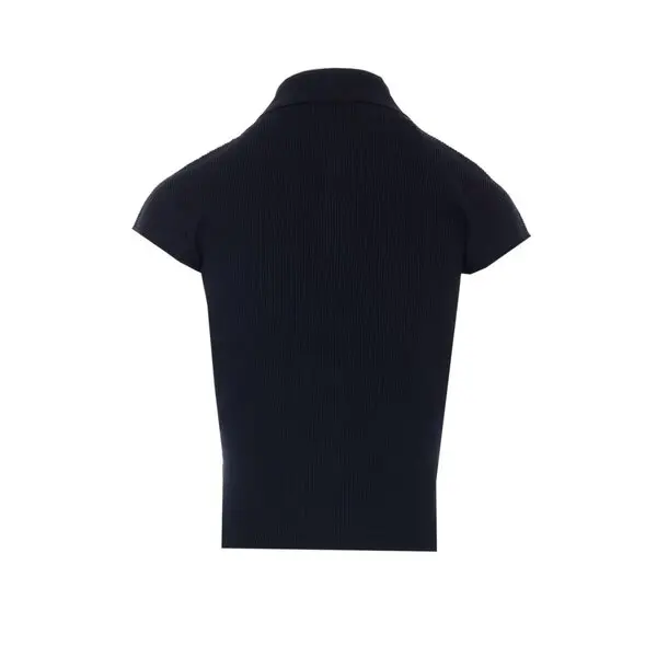 Dolce & Gabbana Ribbed Polo Pullover