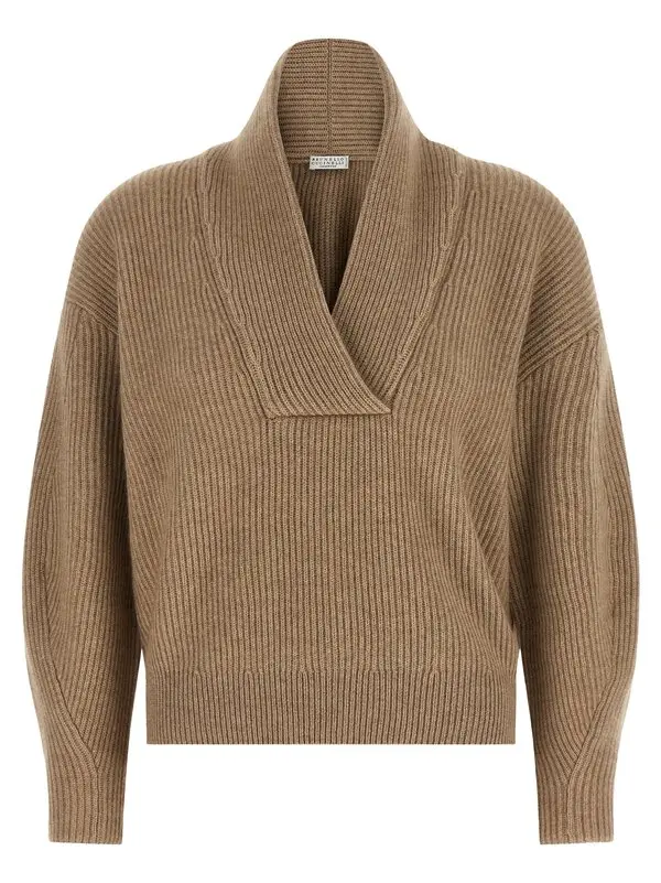 Brunello Cucinelli English Rib Jersey - Cream