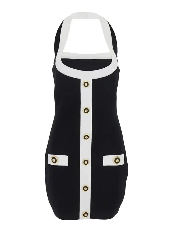 Balmain Knitted Viscose Blend Dress - Multicolor