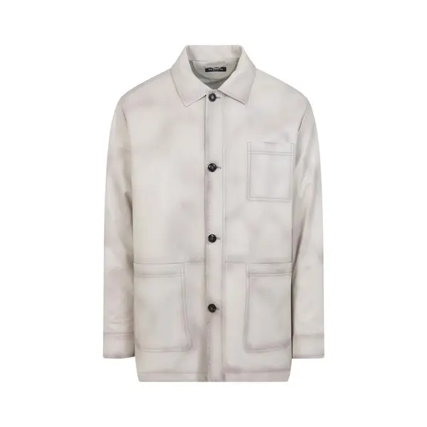 Kiton Lamb Leather Jacket