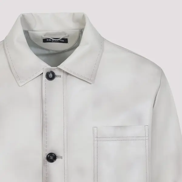 Kiton Lamb Leather Jacket