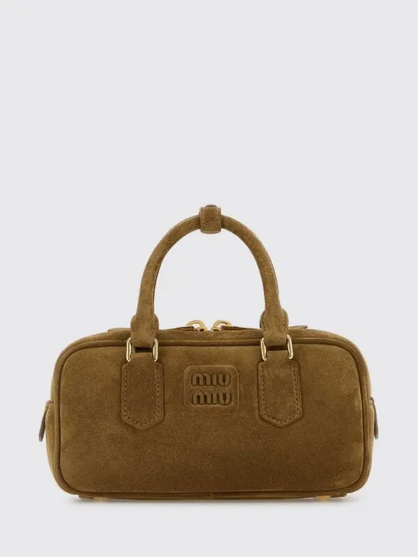 Miu Miu Suede Handbag - Green