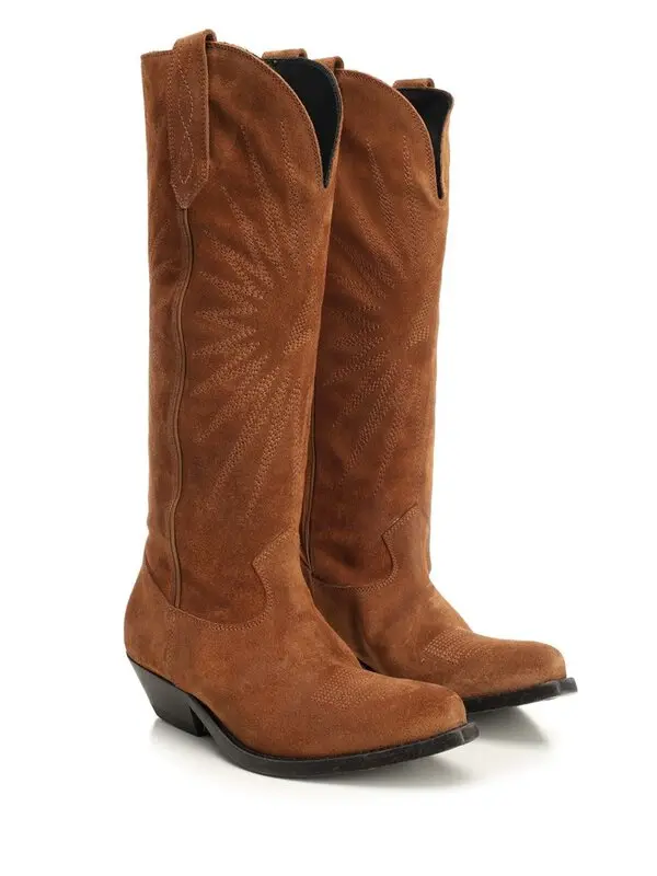 GOLDEN GOOSE Wish Star Boots - Brown