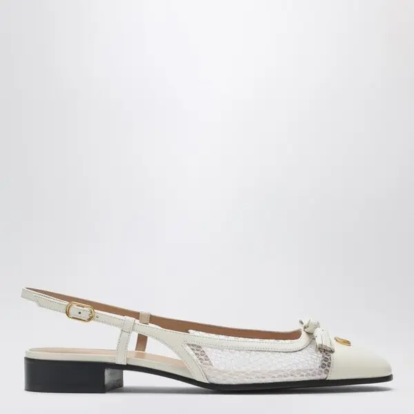 Valentino Garavani Slingback Ballerina Flats - White