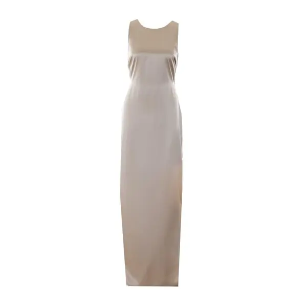 Max Mara Silk Satin Dress - Cream