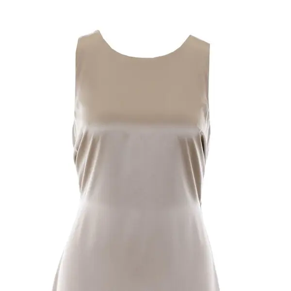 Max Mara Silk Satin Dress - Cream